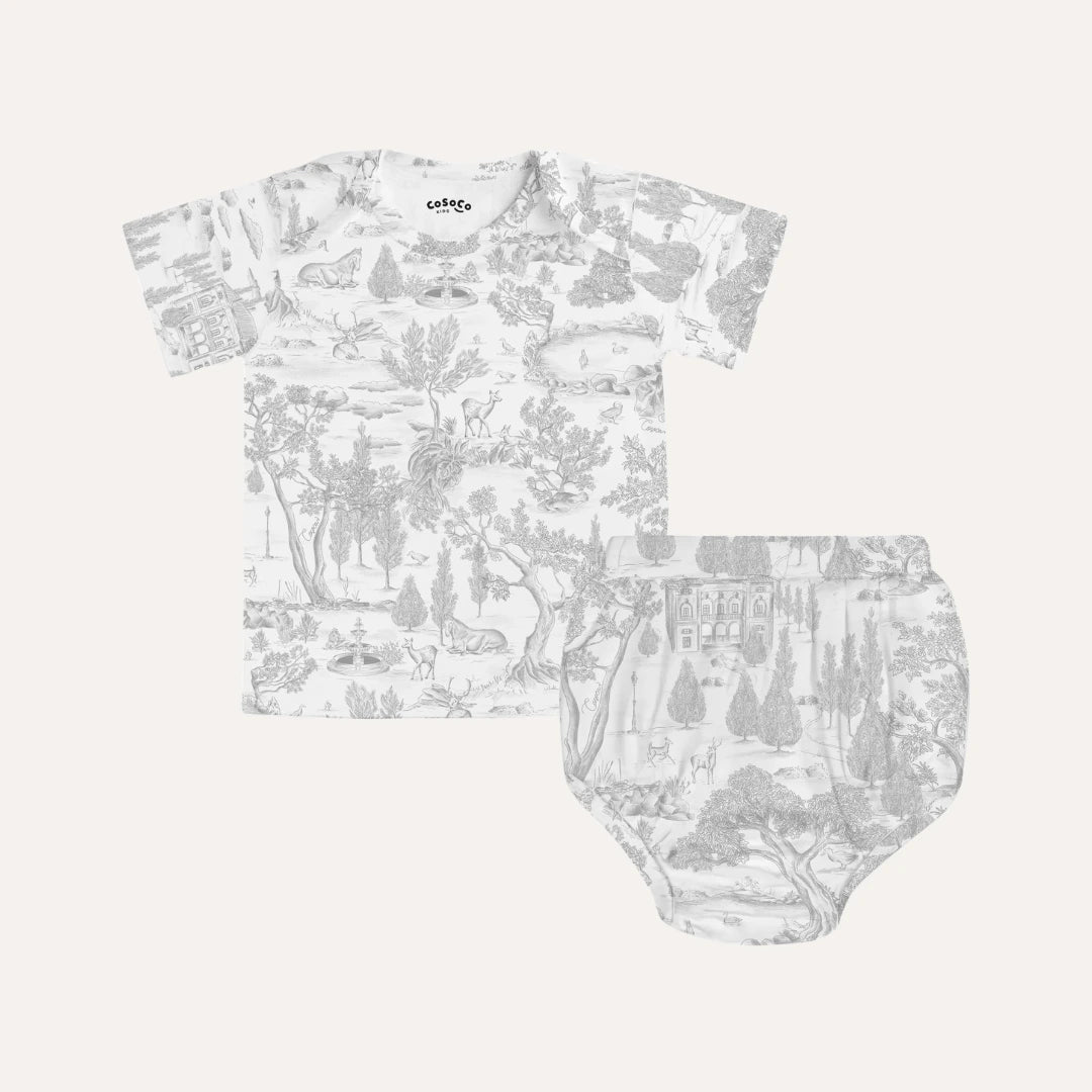 Cosoco Kids Estate Grey Baby Bloomer Set – Lovingly Signed