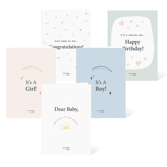 Personalised Baby Gift Cards + Greeting Cards in Singapore